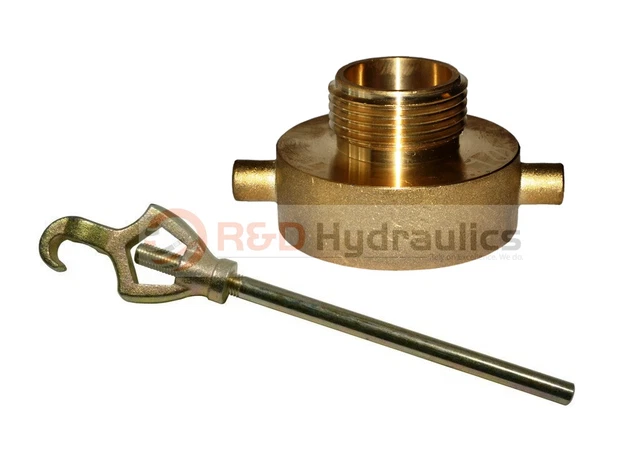 FIRE HYDRANT ADAPTER COMBO 2-1/2" NST(F) x 1-1/2" NPSH (M) w/Hydrant ...
