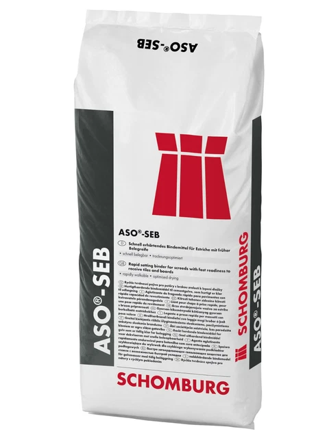 SCHOMBURG ASO-SEB 25 KG Schnellzement Estrichzement Legante Rapida ...