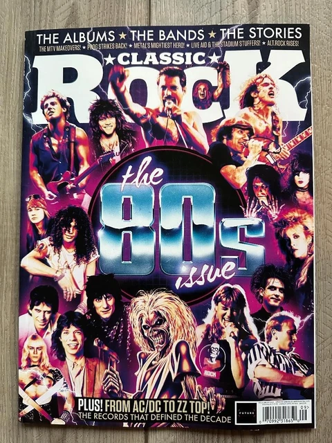 CLASSIC ROCK MAGAZINE Sept 2023 ISSUE 318 The 80s Issue ALBUMS Bands ...