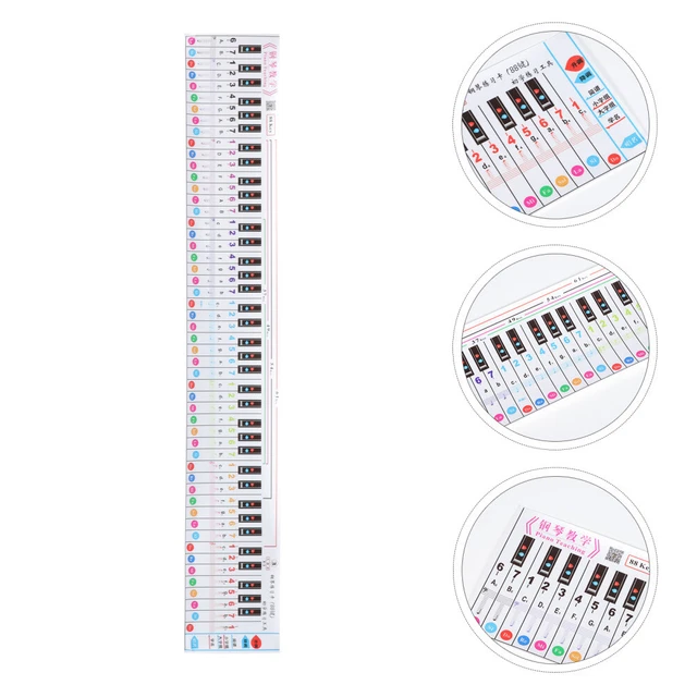PAPER HANDROLL PRACTICE Piano Comparison Chart Teaching Aid £11.19 ...