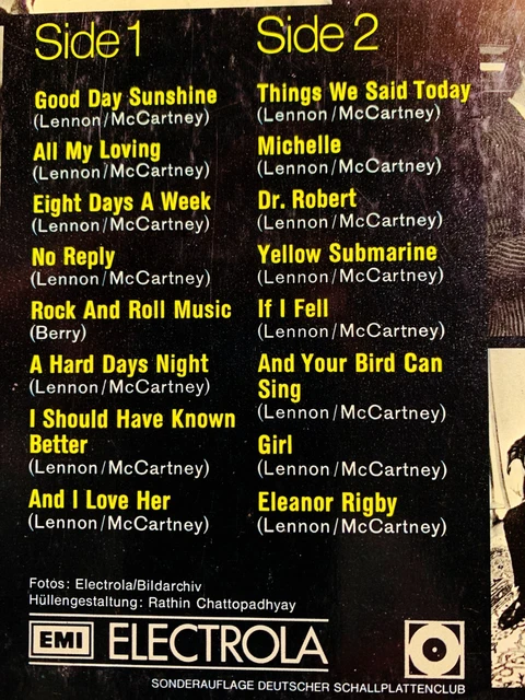 THE BEATLES THE World's Best German Odeon Club Edition Pressing Stereo ...