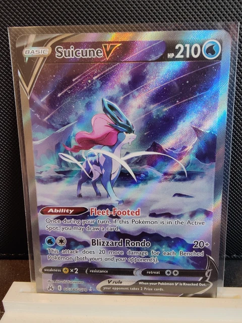 POKÉMON TCG SUICUNE V Crown Zenith: Galarian Gallery GG38/GG70 Holo ...