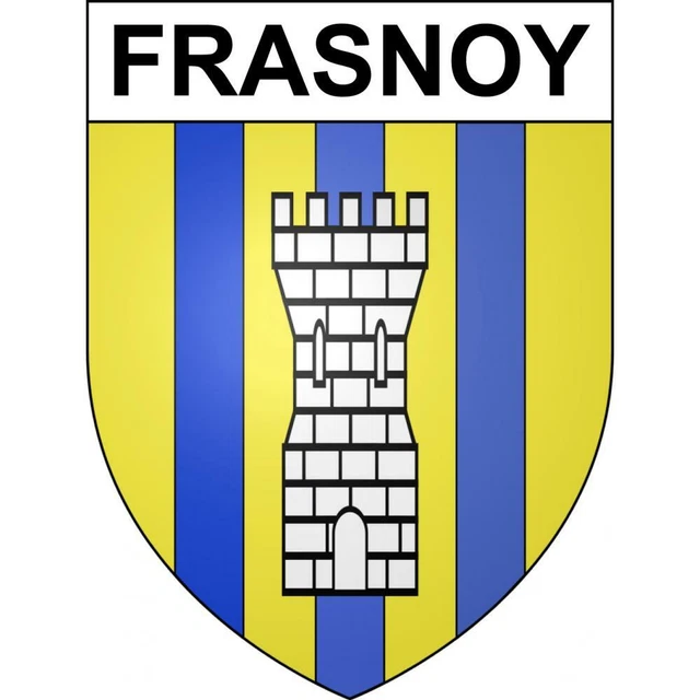 FRASNOY 59 VILLE sticker blason écusson autocollant adhésif EUR 3,99 - PicClick FR