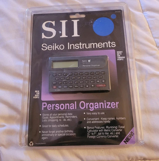 SEIKO INSTRUMENTS SII Personal Organizer DF3400 with carry case Brand ...