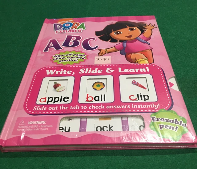 DORA THE EXPLORER ABC by Nickelodeon Write, slide and learn! Hinkler ...