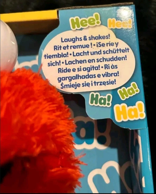 TICKLE ME ELMO Laugh Giggle Moving Hasbro Talking Toy Sesame Street ...