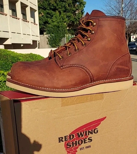 RARE DISCONTINUED RED Wing Rover 4549 Bourbon Yuma Round Toe Boots Size ...