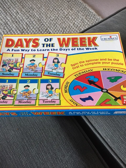 VINTAGE RETRO Days of the Week Board Game 100% Complete £8.00 - PicClick UK