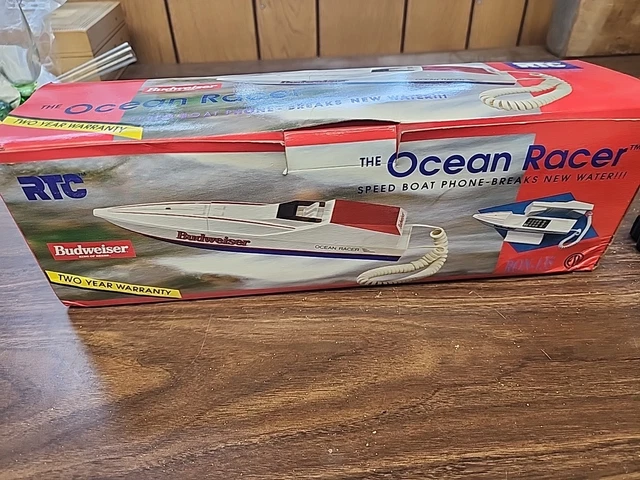 VINTAGE BUDWEISER SPEED Boat Ocean Racer RTC Touch Button Telephone RON ...