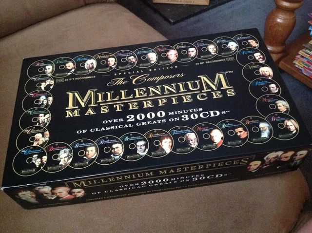 THE COMPOSERS MILLENNIUM Masterpieces Boxed Set of 30 cds £21.51 ...