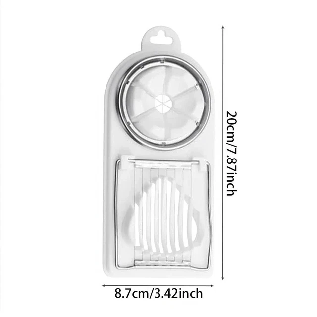 EGG SLICER STAINLESS Steel Eggs Hard Boiled Metal Cutter Section ...