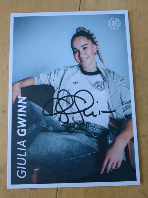 GIULIA GWINN. HAND signiert. 2025/26. Bundesliga. Bayern München. DFB ...