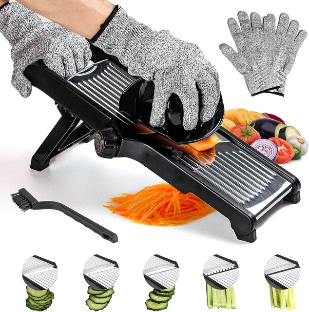 PROFESSIONAL MANDOLIN SLICER Vegetable Cutter Food Fruit Chopper Gretar ...