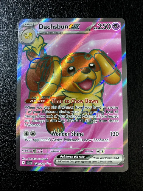 POKÉMON TCG STELLAR Crown Dachsbun ex (Full Art) Rare Holo Pokemon Card ...