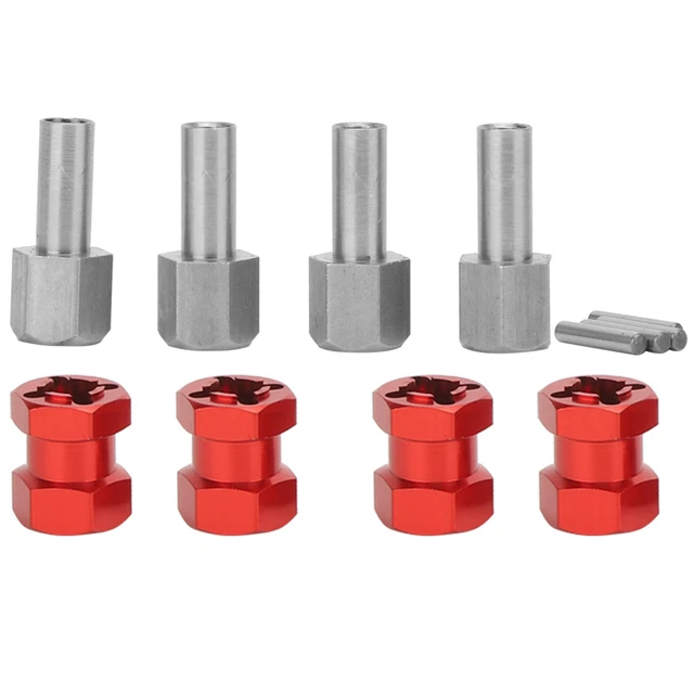 (RED)RC EXTENSION WHEEL Hex Hub Driver Adapter Fit For D90 AX10 CC01 SCX10 2BD $27.17 - PicClick AU
