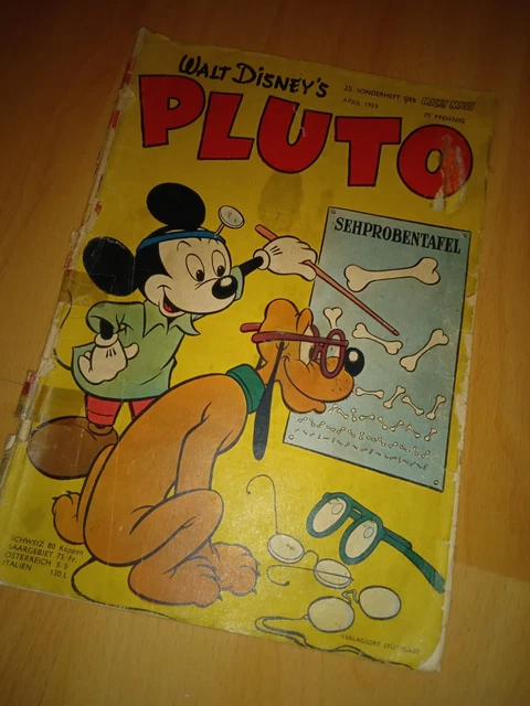 MICKY MAUS SONDERHEFT 25 von 1955 Original Pluto EUR 15,99 - PicClick DE