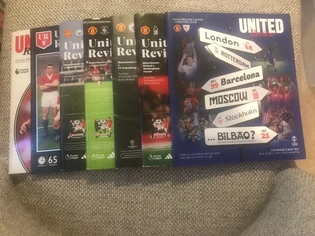 BUNDLE OF MANCHESTER United Match Programmes 2023-2025 £5.44 - PicClick UK