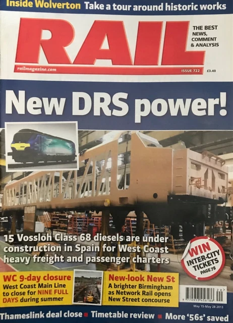 BACK ISSUE: RAIL magazine: No. 722: 2013-05: May: Ian Allen. £1.42 ...