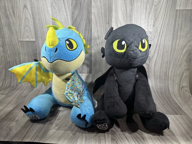 BUILD A BEAR How To Train Your Dragon Toothless & Stormfly BABW Lot ...