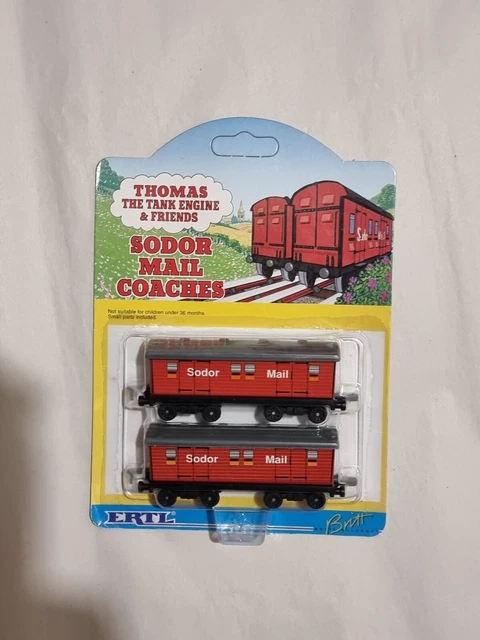 THOMAS THE TANK Engine & Friends ERTL SODOR MAIL COACHES NEW AND SEALED ...