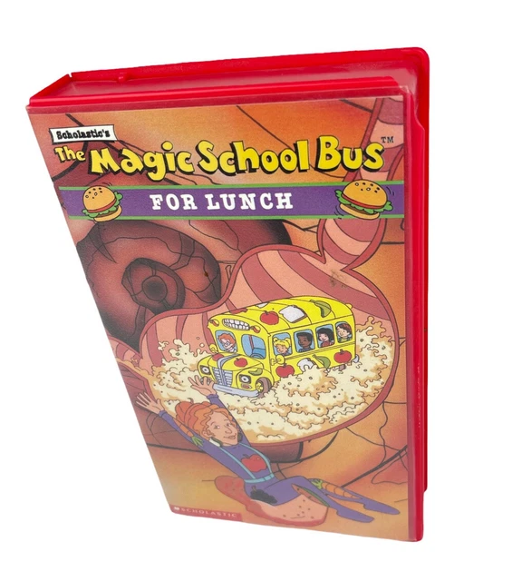 THE MAGIC SCHOOL BUS FOR LUNCH VHS Video Tape 1995 Clamshell Scholastic ...