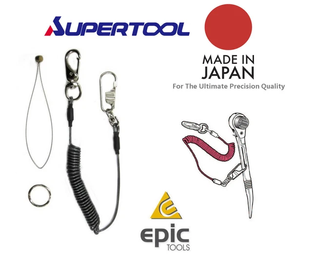 SUPERTOOL SCAFFOLD SPANNER Hand Tool Safety Line Rope Lanyard Carabiner ...