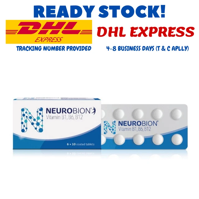 MERCK NEUROBION 60'S Tablets Vitamin B1, B6, B12 + DHL EXPRESS EUR 50 ...
