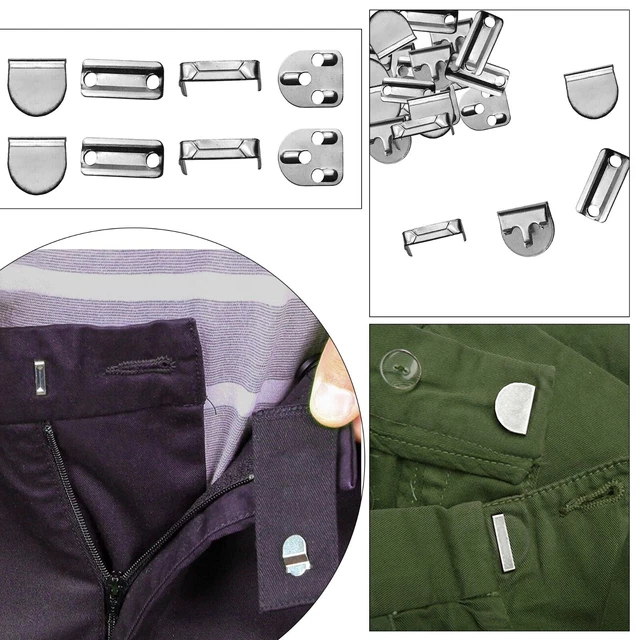 NON-SEW SETS ON Clasp Trouser Hook and Bar Closures for Clothing ...