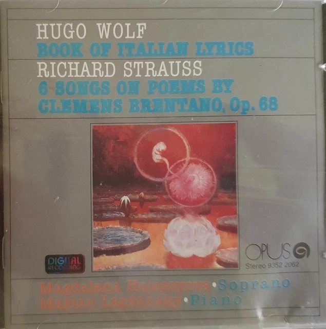 HUGO WOLF, BOOK of italian lyrics. Richard Strauss, 6 songs. CD neuf ...