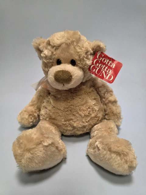 GUND MANNI TEDDY Bear Vintage Soft Toy With Bow And Tag £12.99 ...