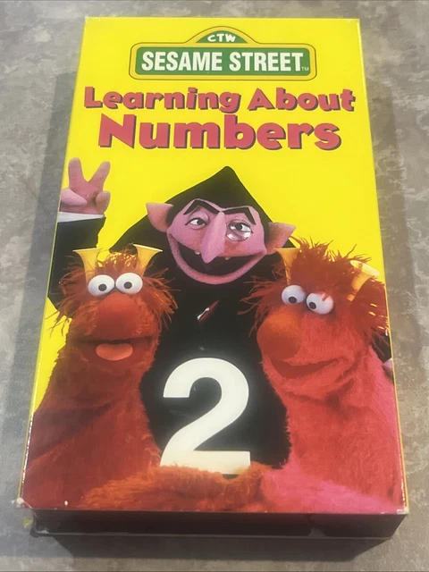 SESAME STREET LEARNING About Numbers VHS 1986 Educational Cartoon Count ...