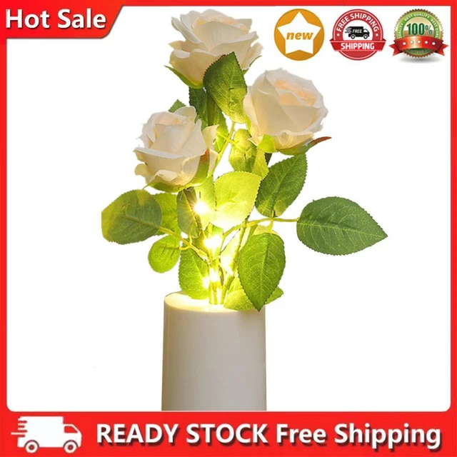 ROSE ATMOSPHERE LIGHT Rose Night Light Simulated Flower Light Floral ...