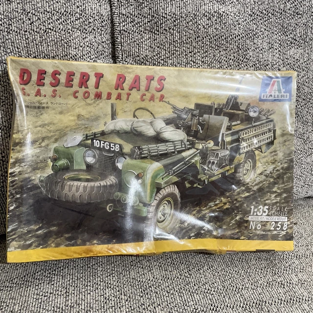 ITALERI DESERT RATS S.A.S Combat Car 1:35 Model Kit Sealed, NEW EUR 34 ...