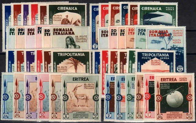 EX COLONIE ITALIANE 1934 Mostra Arte Coloniale Arte Coloniale giro ...