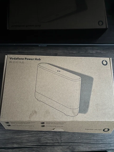 VODAFONE POWER HUB Wi-Fi 6 WiFi FTTP DSL Phone Broadband £42.00 ...
