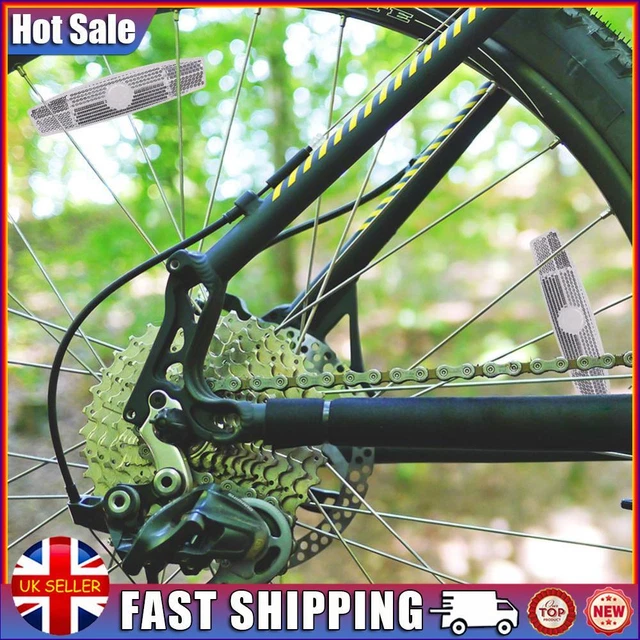 FISH SHAPED BIKE Safety Spoke Reflector Wheel Rim Reflective Clip (4pcs ...