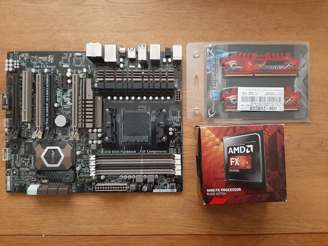 ASUS GAMING MOTHERBOARD Bundle: AMD-FX 8350 CPU, 16 GB DDR3, CPU Fan £ ...