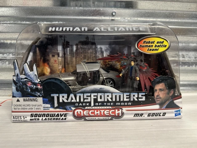 TRANSFORMERS DOTM HUMAN Alliance Soundwave avec bec laser et Mr. Gould ...