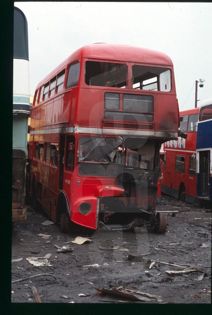 ORIGINAL BUS SLIDE - ex London Buses RM1229 AEC Routemaster scrap ...