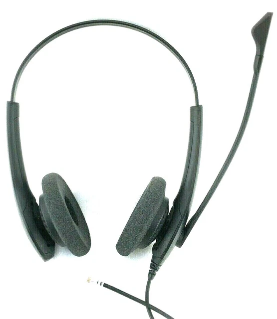 JABRA HSC023 BIZ 1500 Duo QD Headset Dual On-Ear Headphone w/ Boom MIC ...