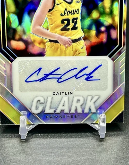 2024 CAITLIN CLARK Collection Silver Prizm Autograph #CC Iowa Hawkeyes ...