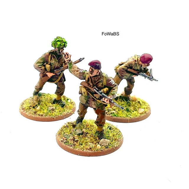 28MM BOLT ACTION WW2 British Airborne Paratrooper Assault team painted ...