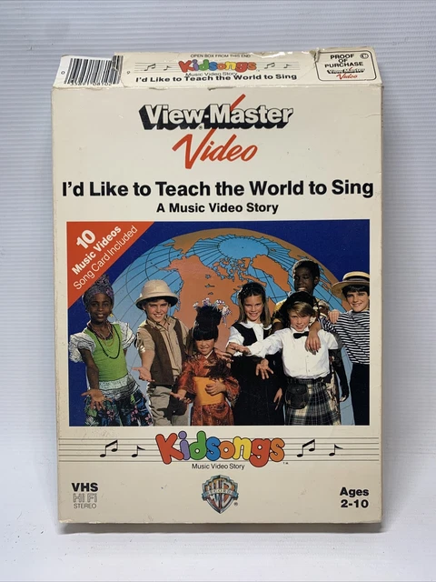 KIDSONGS VHS TAPES - I'd Like to Teach the World to Sing. Vintage EUR 8 ...