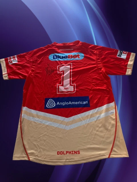 HAMISO TABUAI-FIDOW SIGNED Dolphins 2024 Home NRL Jersey EUR 0,92 ...