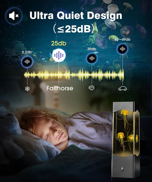 JELLYFISH LAVA LAMP Aquarium Light, Jellyfish Lamp Night Mood Light ...