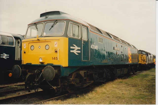 RAILWAY PHOTOGRAPH CLASS 47 47145 at Worksop 05/09/1993 £1.75 - PicClick UK