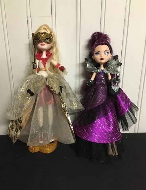 MATTEL POUPÉE EVER AFTER HIGH APPLE WHITE et RAVEN QUEEN bal de la destinée LOT EUR 25,00 ...