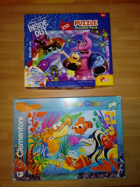 2 PUZZLE DISNEY PIXAR Finding NEMO 250pz CLEMENTONI INSIDE OUT double ...