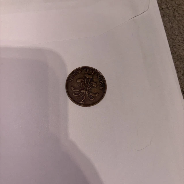 RARE TWO PENCE- "New Pence" 1975- 2p Collectable Old Decimal Coin ...