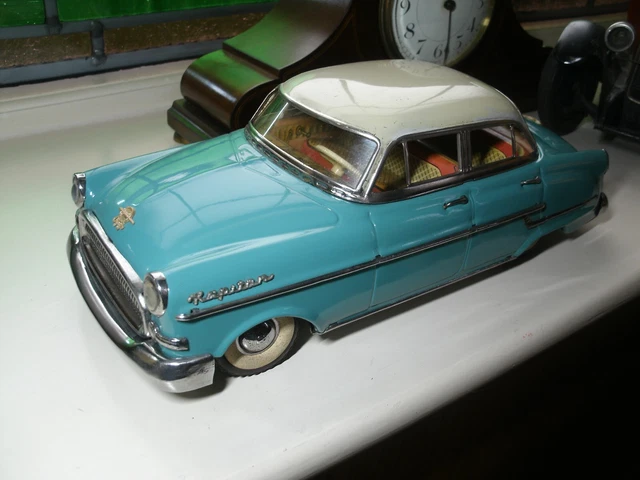 GAMA OPEL KAPITAN Tin Car Tinplate Toy Length 25Cms Friction Drive ...